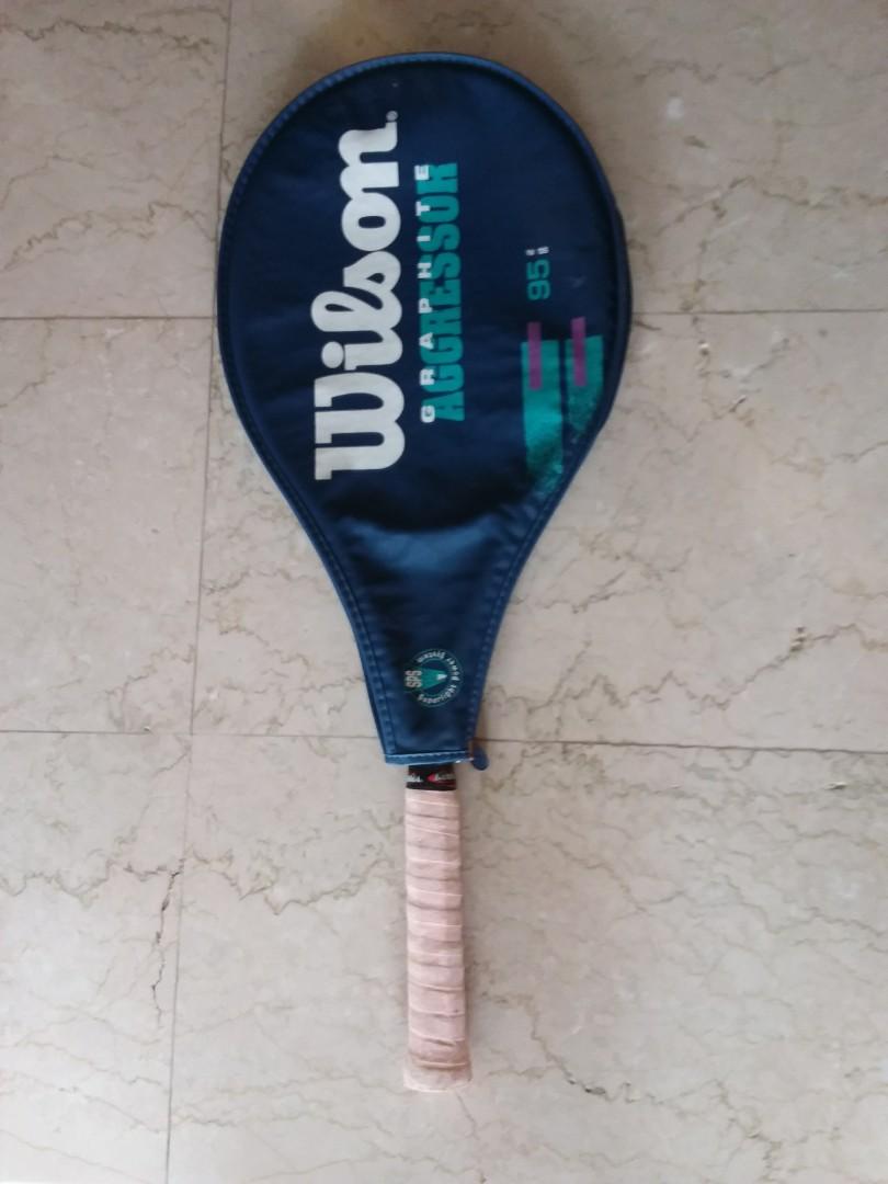 WILSON Superlight Power System Tennis Racket, Sports Equipment, Sports ...
