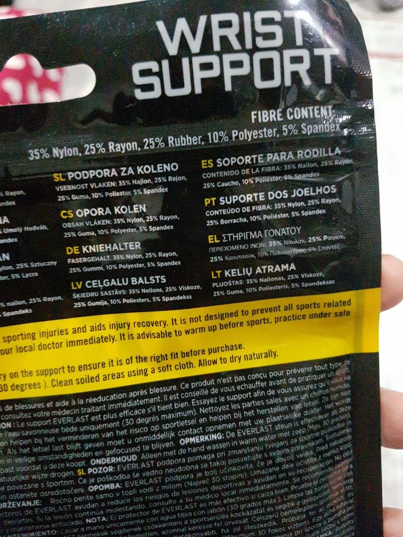 Wrist Support Everlast, Sports Equipment, Exercise & Fitness, Toning ...