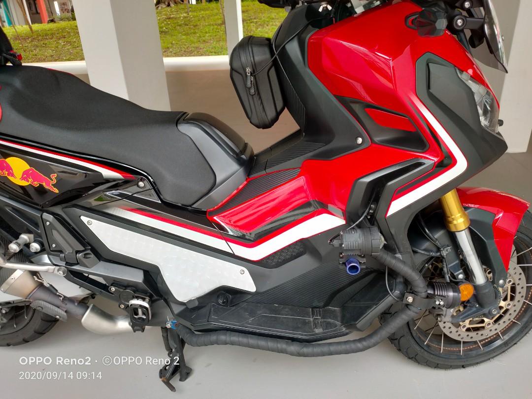 Honda XADV Crash Bar Wrapping Service Black Colour, Motorcycles ...