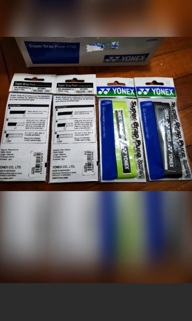 Yonex AC108EX Premium grip. All color available. All in stock. All ...