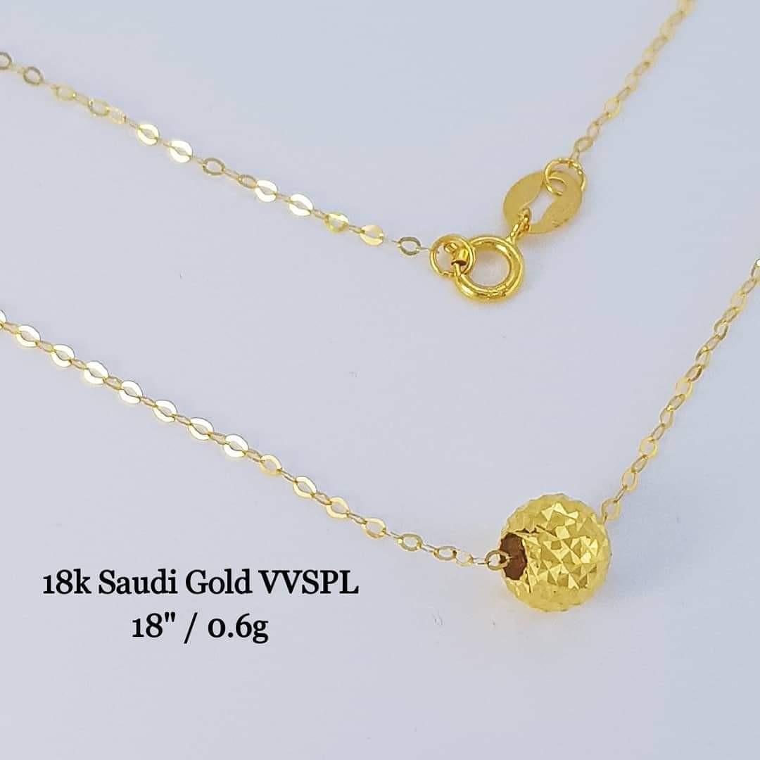 18K Saudi Gold Necklace VVSPL & VSPL, Women's Fashion, Jewelry ...
