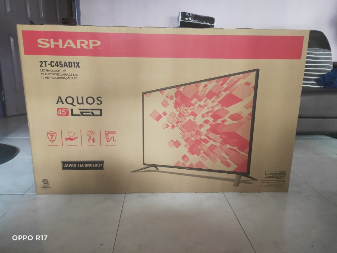 45 inch Sharp LED Tv, TV & Home Appliances, TV & Entertainment, TV ...