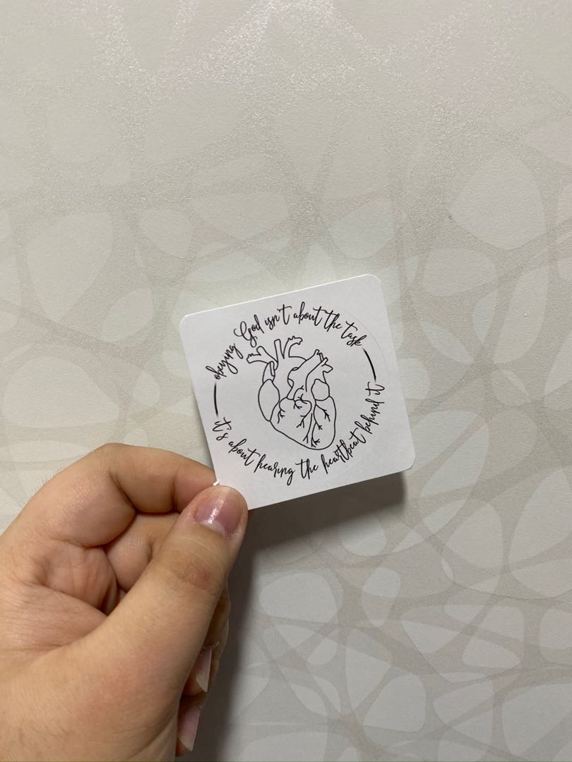Aesthetic Christian Watercolour Stickers — The hear behind obeying God ...