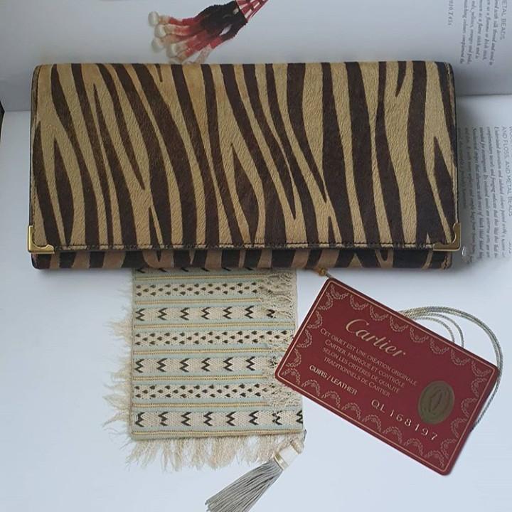 Cartier animal - print wallet, Women's Fashion, Bags & Wallets, Wallets ...