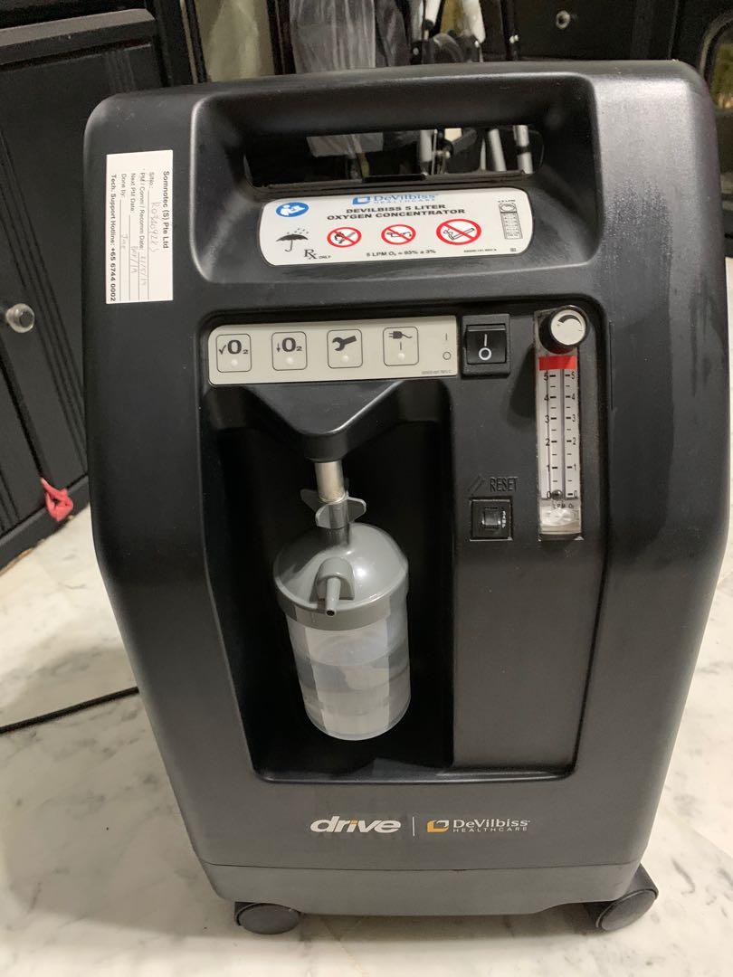 Devilbiss 5 litres Oxygen Concentrator, Health & Nutrition, Assistive ...