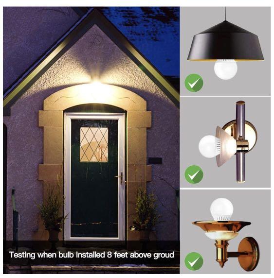 Elrigs Motion Sensor Light Bulb with Dusk to Dawn, E26 Base, 7W LED(60W ...