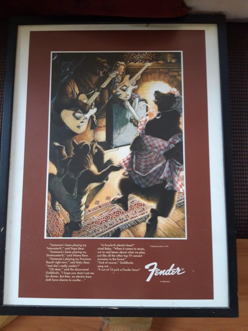 Fender Artwork Poster, Hobbies & Toys, Stationary & Craft, Art & Prints ...