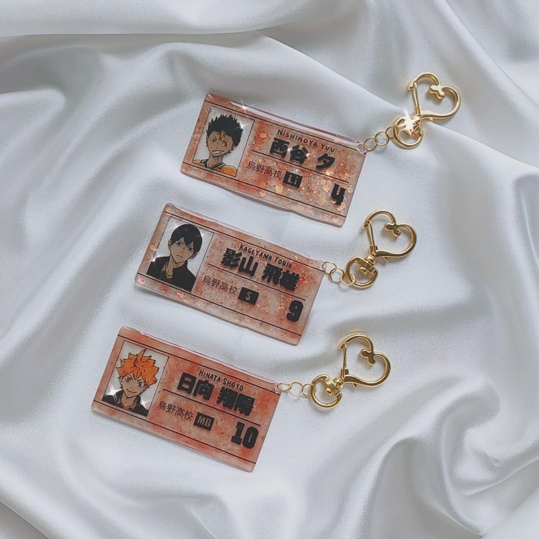 Haikyuu Customised Name Tag Keychain Oikawa/Kuroo/Bokuto/Kageyama ...