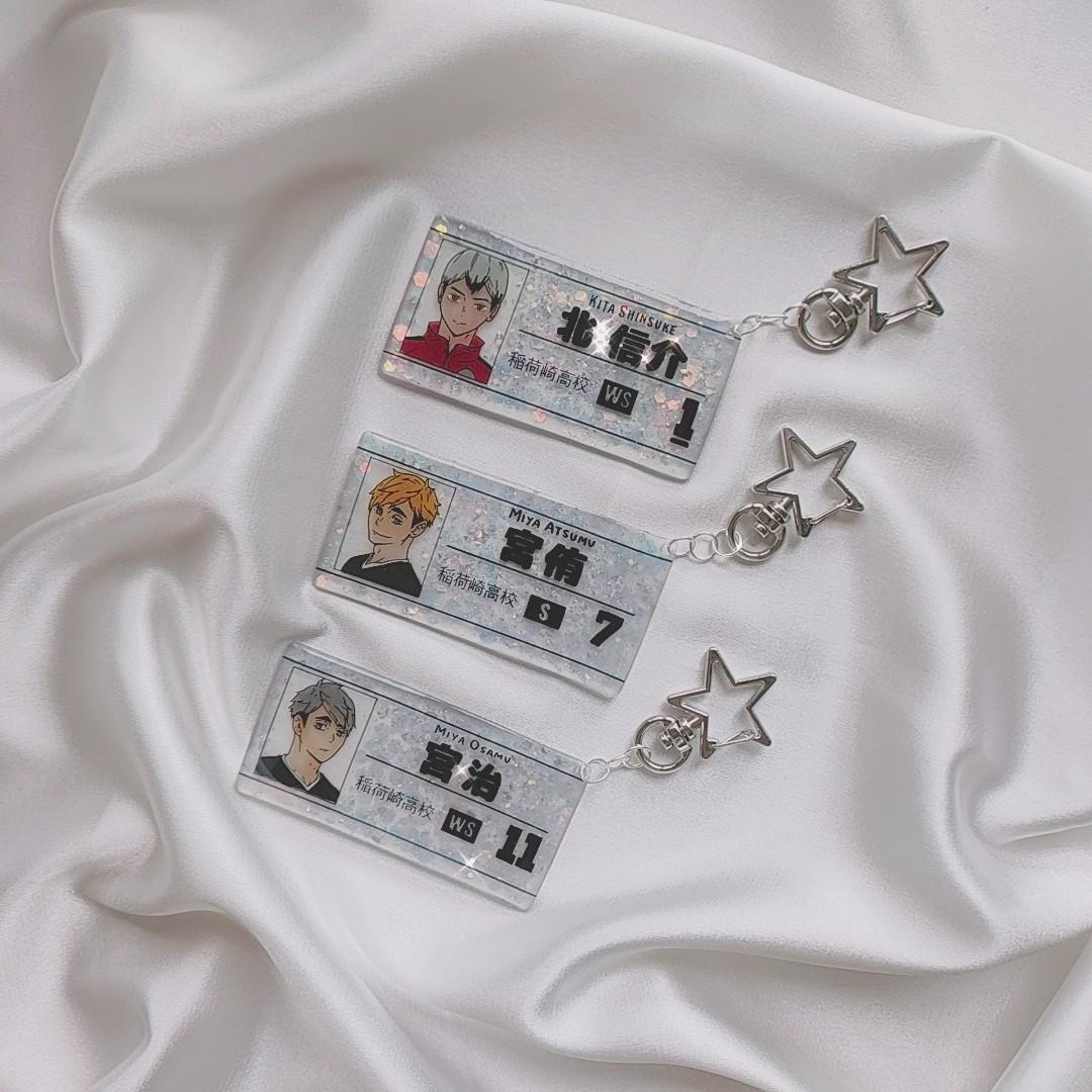 Haikyuu Customised Name Tag Keychain Oikawa/Kuroo/Bokuto/Kageyama ...