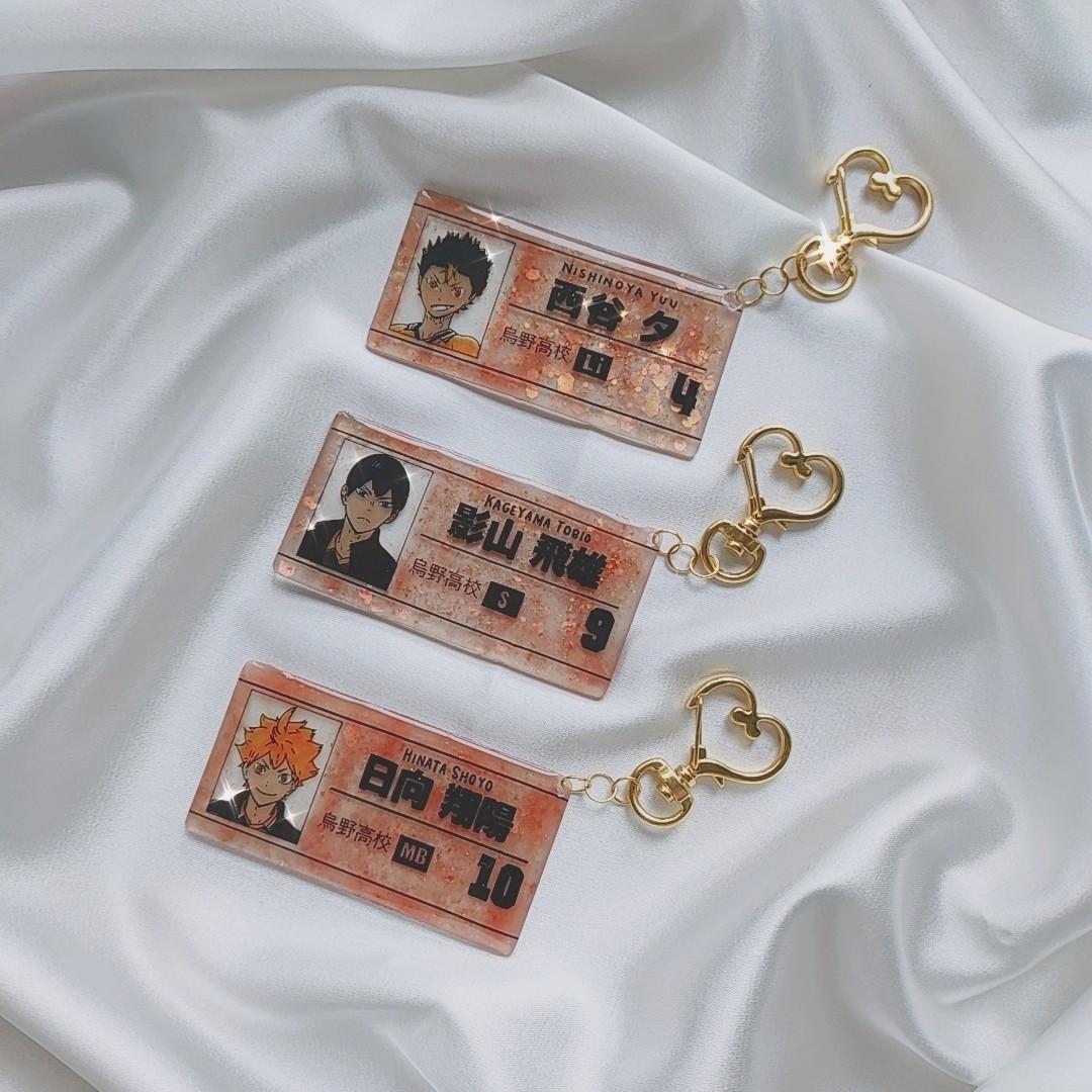 Haikyuu Customised Name Tag Keychain Oikawa/Kuroo/Bokuto/Kageyama ...