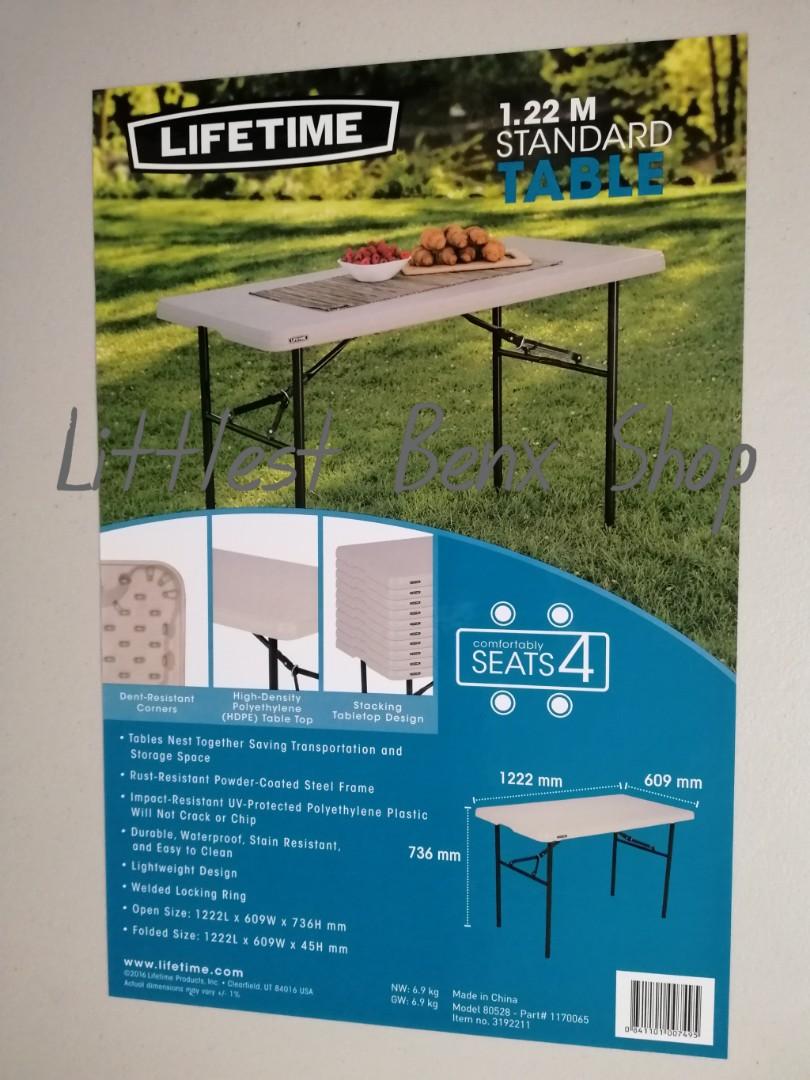 Lifetime 4ft Table Furniture Home Living Home Improvement lifetime-4ft-table-furniture-home-living-home-improvement