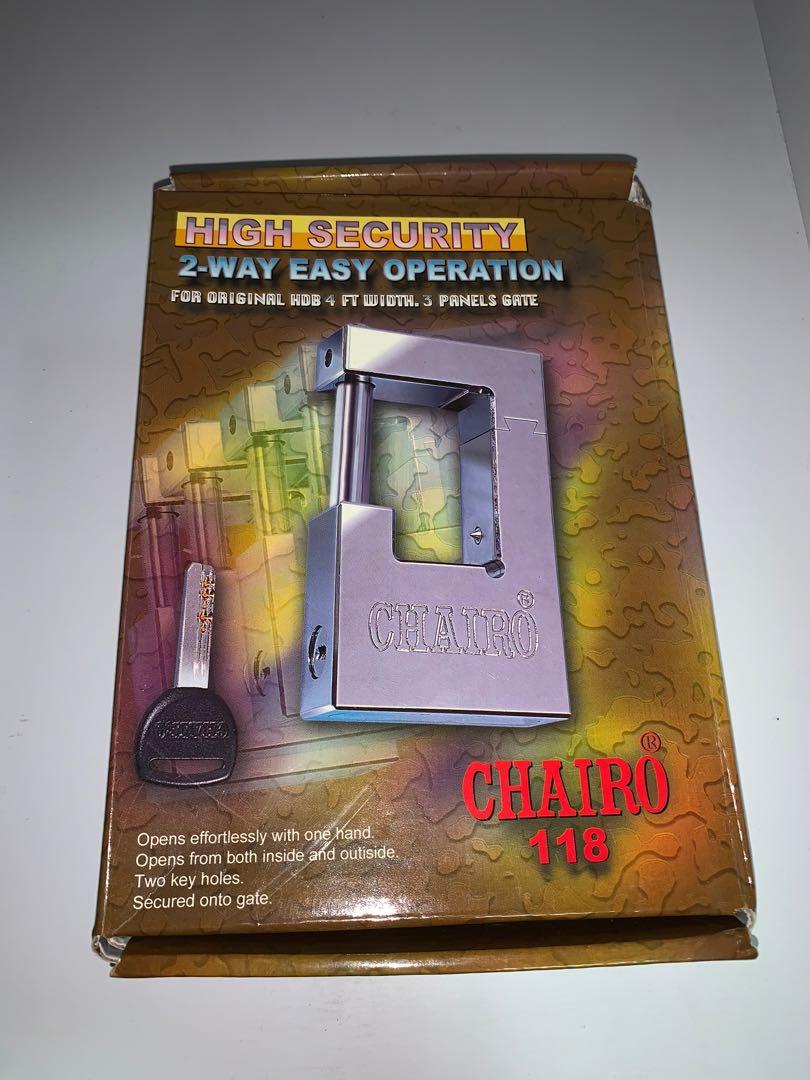 Lock Padlock CHAIRO Security - Gate - HDB, Everything Else on Carousell