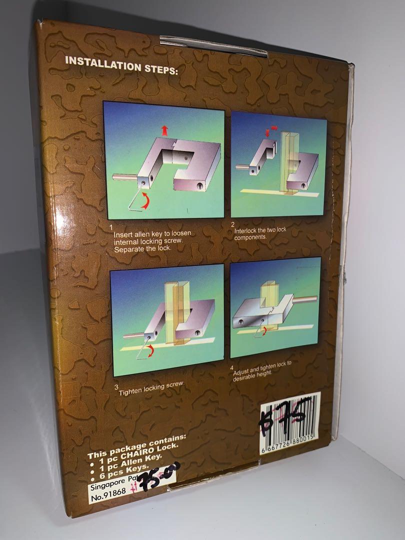 Lock Padlock CHAIRO Security - Gate - HDB, Everything Else on Carousell