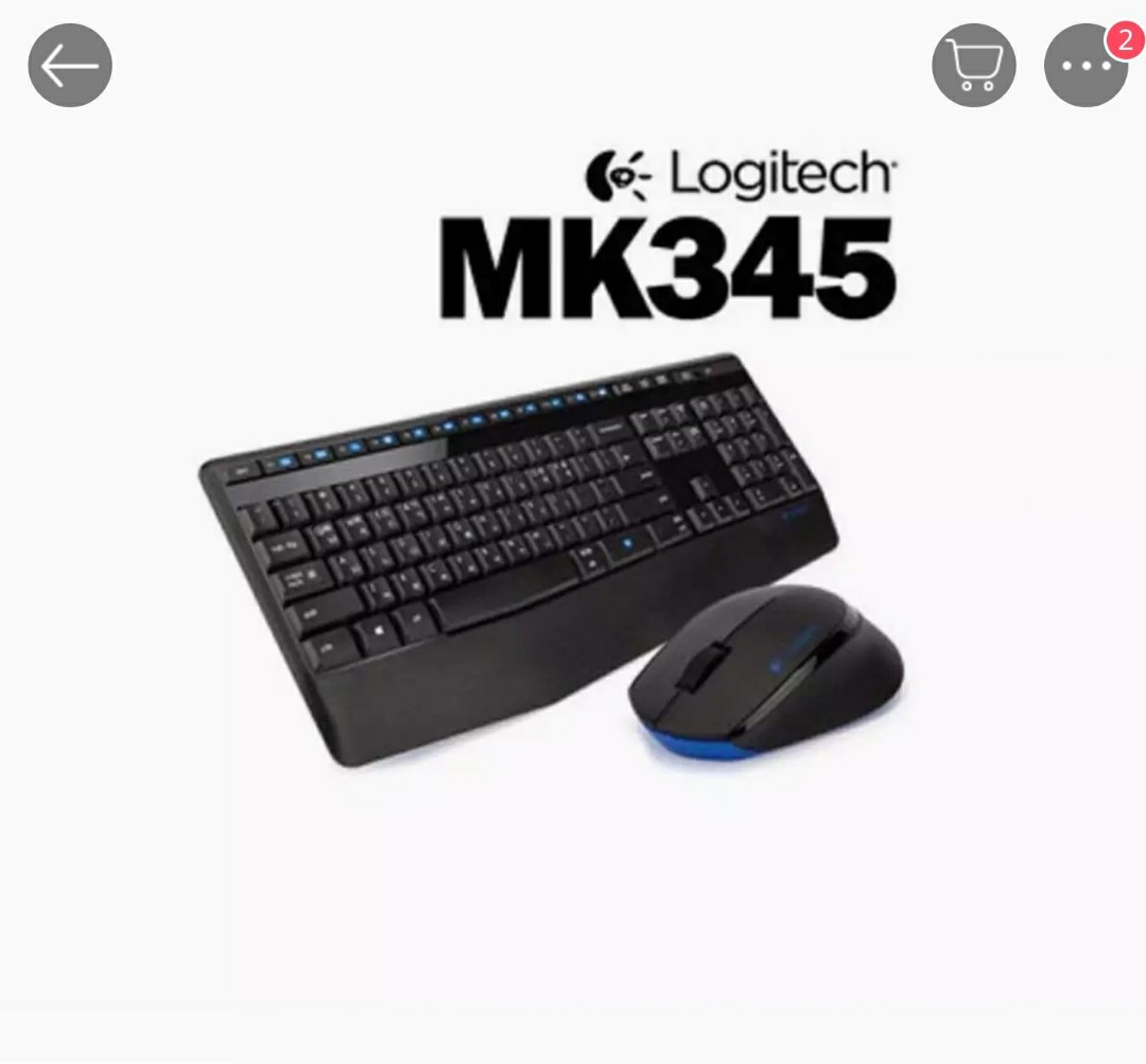 Logitech MK345 Wireless Keyboard and Mouse set, Computers & Tech, Parts ...