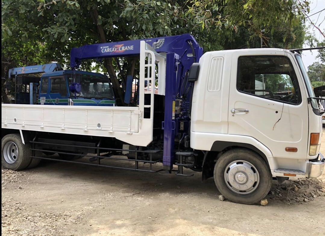Mitsubishi Fuso Fighter Selfloader Truck w/ Boom Manual, Cars for Sale ...