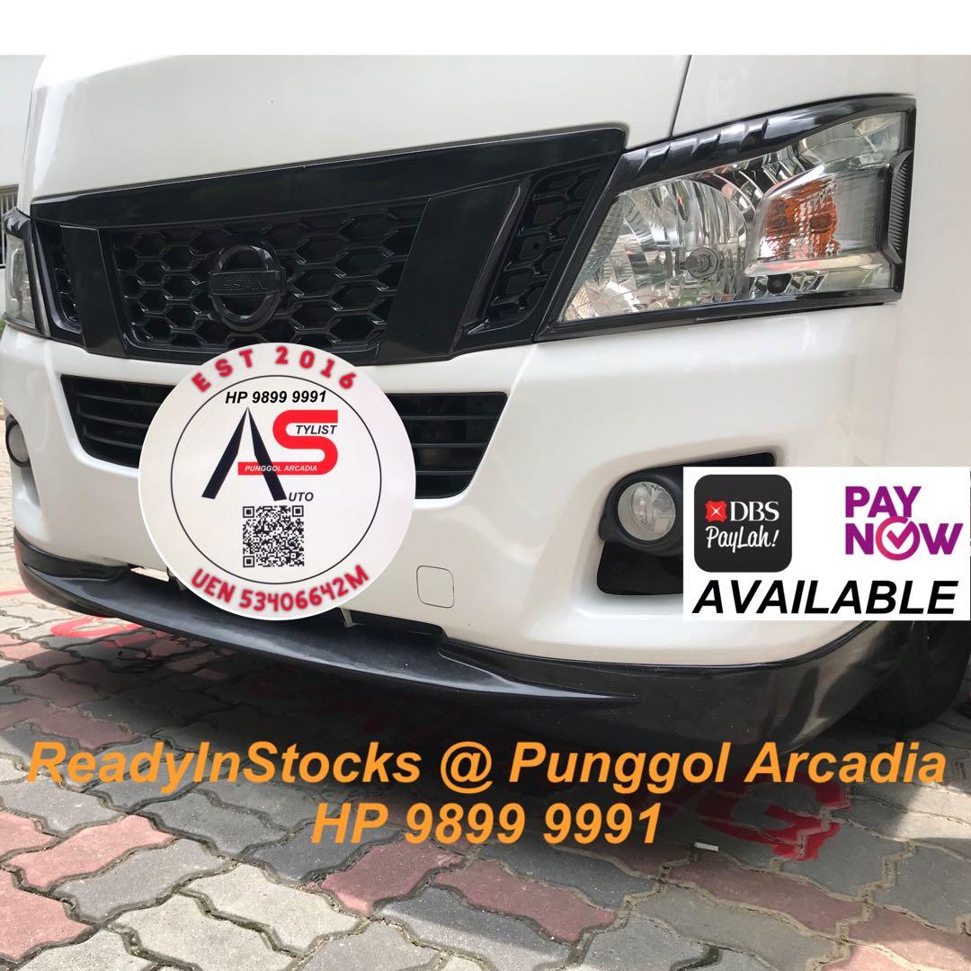 NV350 Accessories - Parts Front Bumper Lip / ReadyInStocks @ Punggol ...
