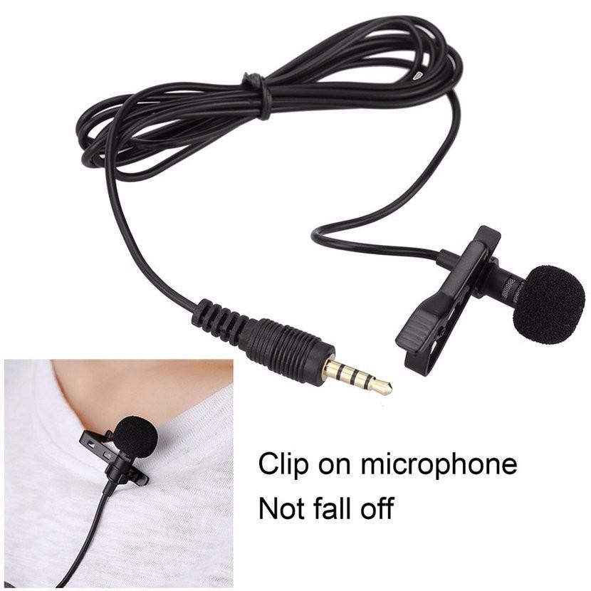 Portable Clip-On Mini Mic 3.5mm Jack for YouTube Facebook Live ...
