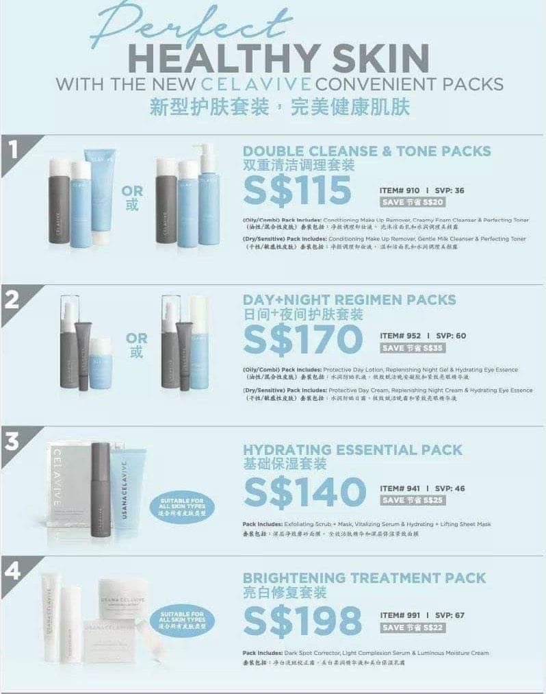 Promotion! Usana Celavive- Hydrating Essential Pack 基础保湿配套, Beauty ...