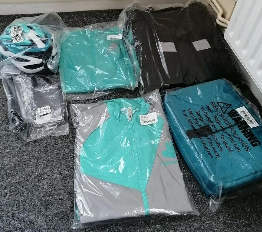 Selling Brand New deliveroo rider equipment kit for $50, Everything ...