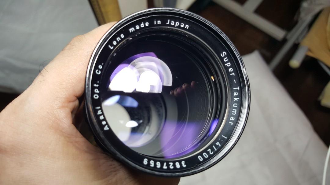 Super Takumar 200mm f4 lens Japan, Photography, Lens & Kits on Carousell
