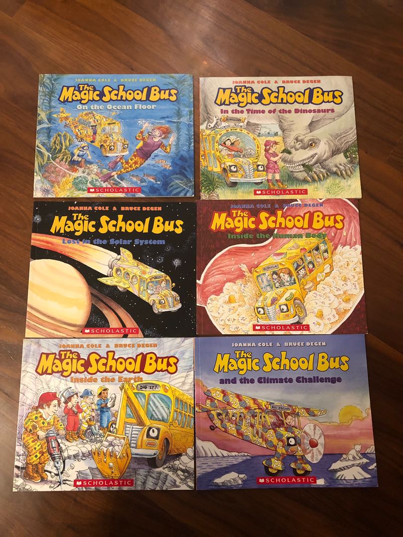The magic school bus (box set) with CD, 興趣及遊戲, 書本 & 文具, 小朋友書 - Carousell