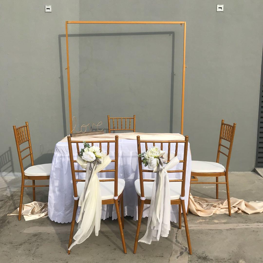 Tiffany chair with table and skirting home solemnisation package 12•12 ...