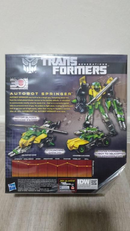 Transformers Generation Springer Voyager (2014), Hobbies & Toys, Toys ...