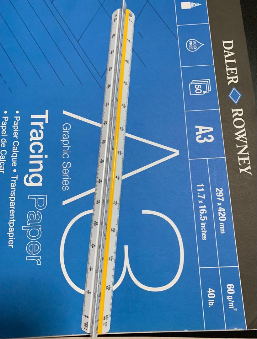 Triangular Scale Ruler, Hobbies & Toys, Stationery & Craft, Stationery ...