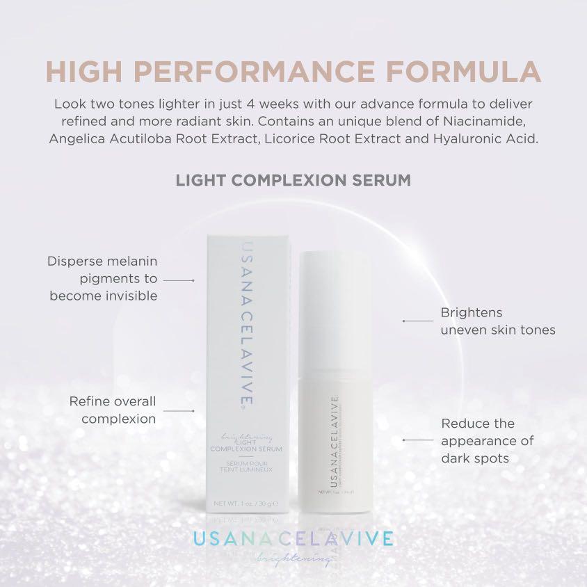 Promotion! Usana Celavive- Brightening Treatment Pack 亮白修复配套, Beauty ...