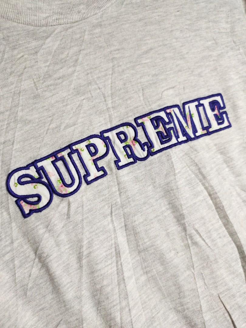 vintage Supreme spellout embroidery supreme Logo, Men's Fashion, Tops ...
