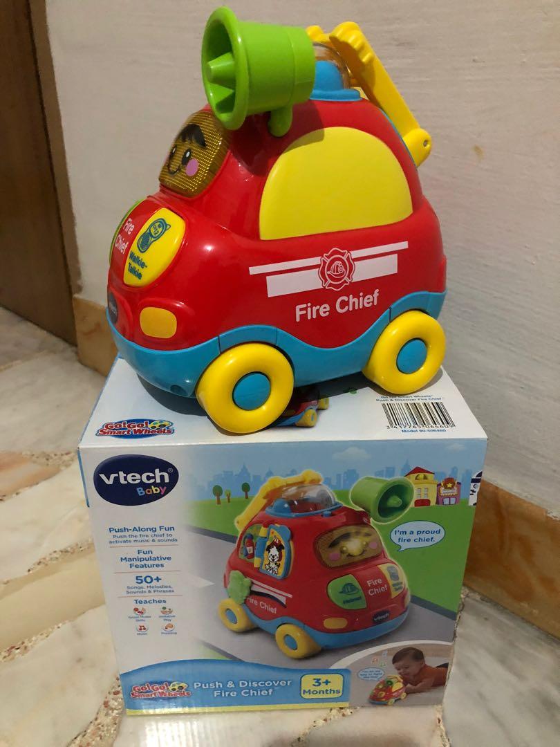Vtech Push & Discover Fire Chief, Hobbies & Toys, Toys & Games on Carousell