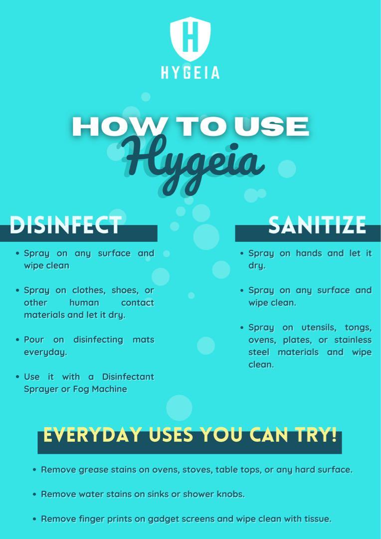 Water-Based Disinfectant Spray, Health & Nutrition, Insect Repellents ...