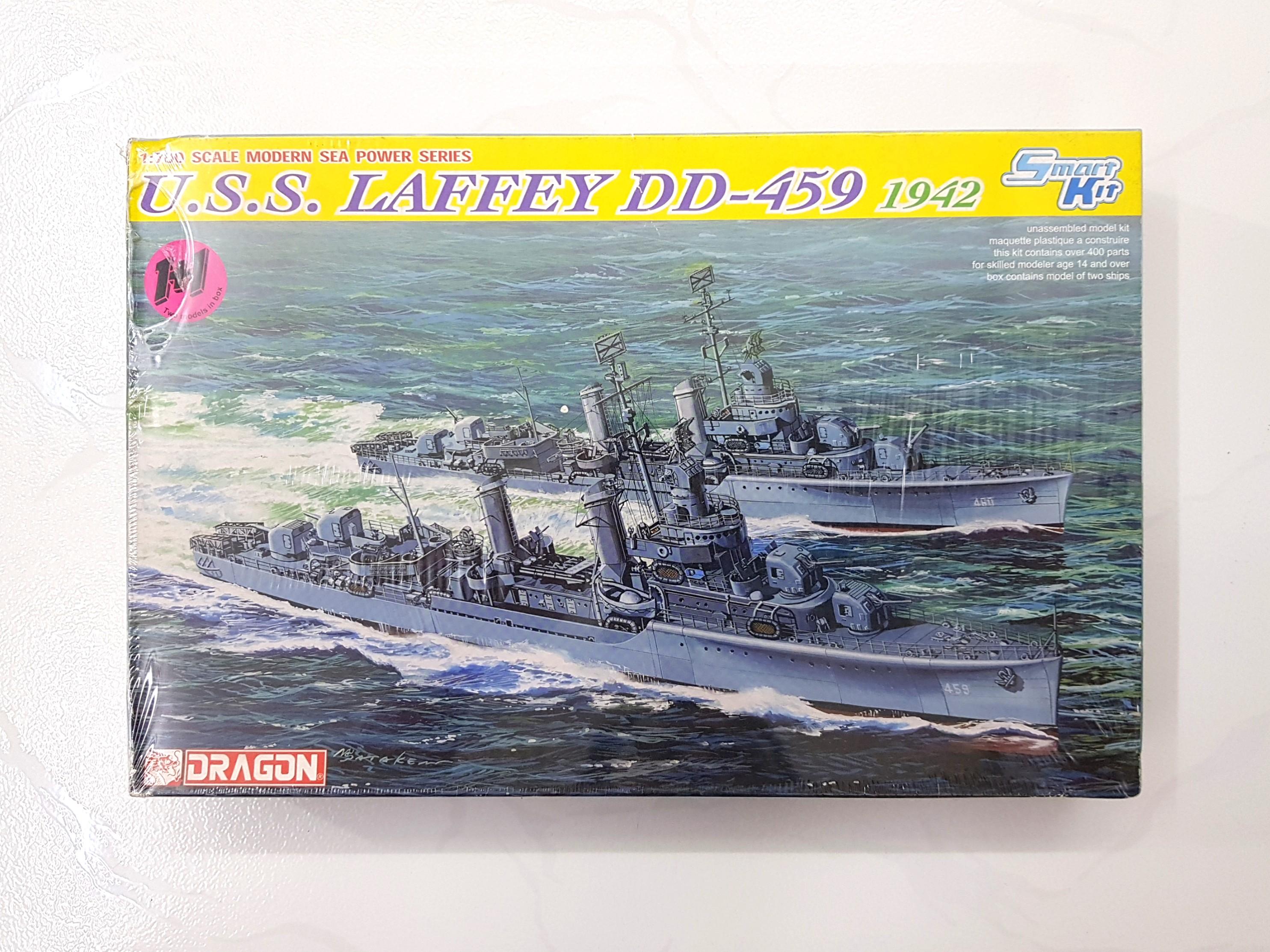 1/700 #7086 Dragon 2-in-1 smart kit c/w USS Laffey DD-459 & USS ...