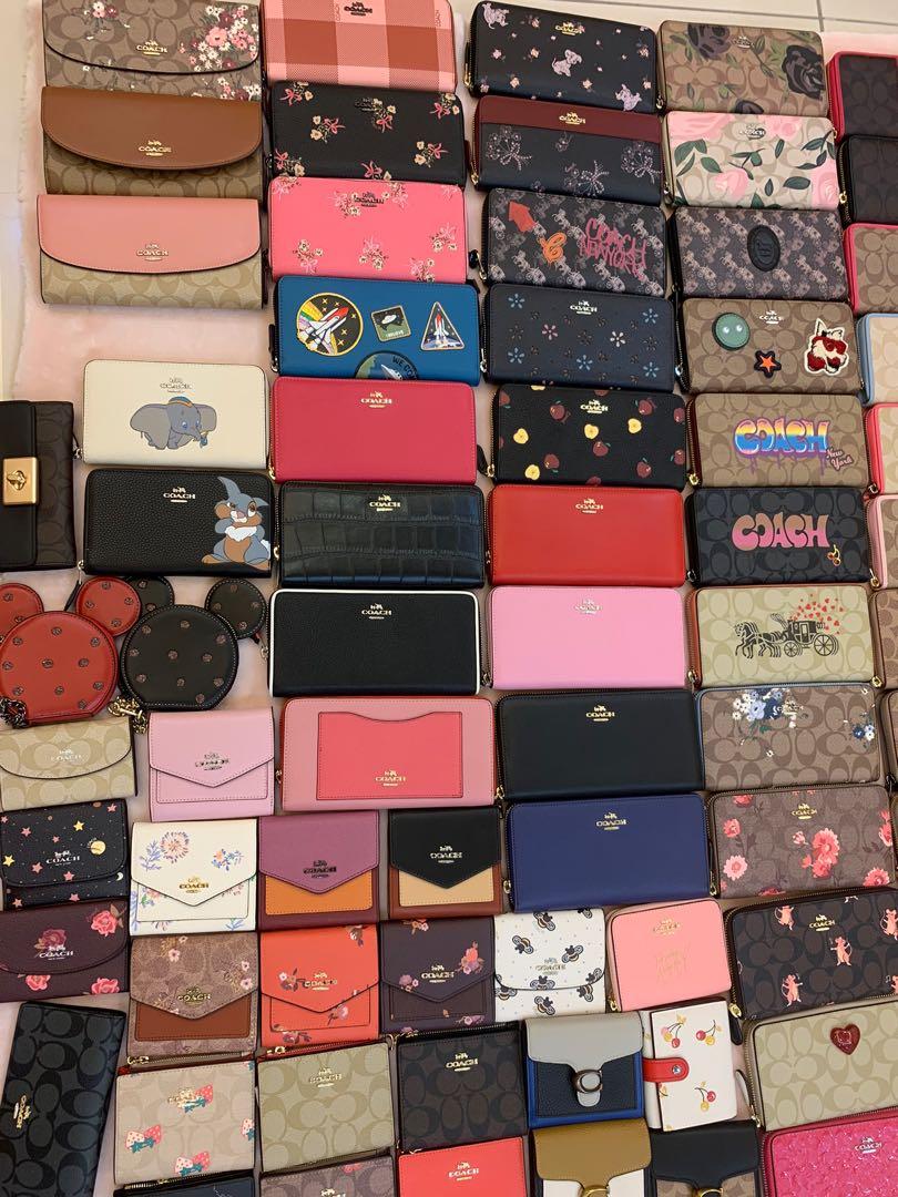 (171020)Ready Stock original coach wallet purse clutch sling bag woc ...