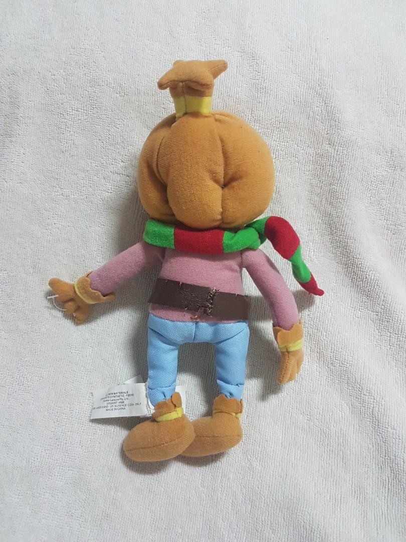 Authentic Rare Vintage Nanco Bob The Builder Spud the Scarecrow Plush ...
