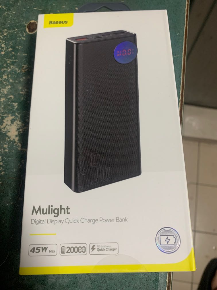 Baseus 45w 20000mah power bank, Mobile Phones & Gadgets, Mobile ...