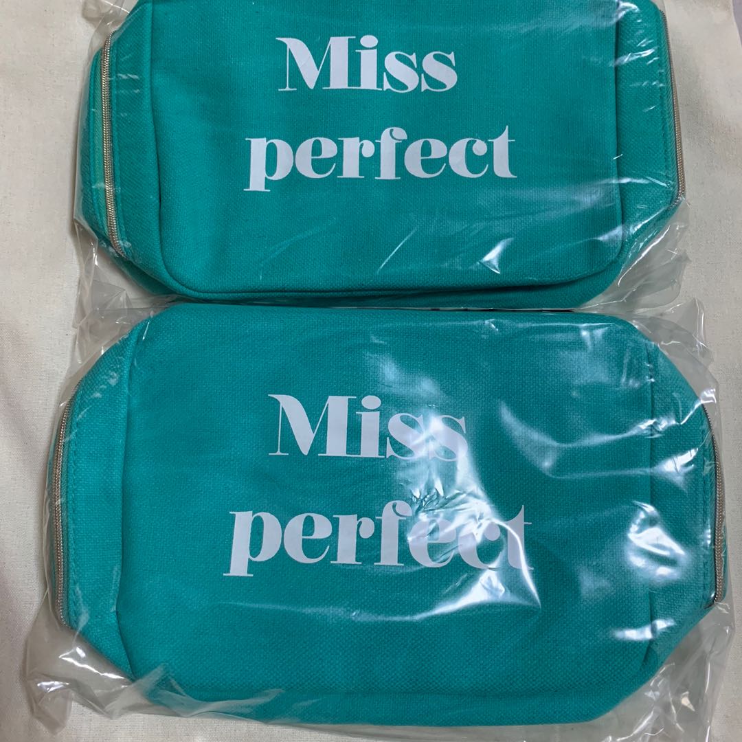 Clarins GWP Miss Perfect Pouch, Women's Fashion, Bags & Wallets, Purses ...