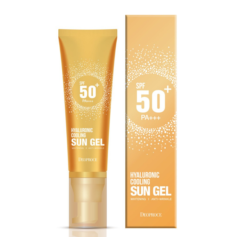 Deoproce Hyaluronic Cooling Sun Gel SPF 50+/PA+++ Sunscreen Sunblock ...