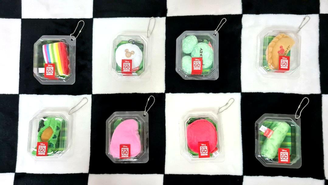 Disney Mickey Go Singapore Keychain series/ Lapis Sagu/ Curry puff ...