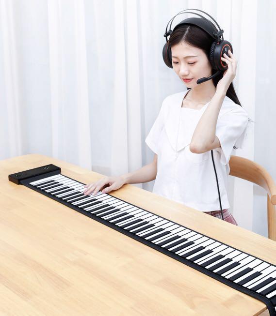 Flexi Rollable Foldable Digital Piano Keyboard 88, Music & Media, Music ...