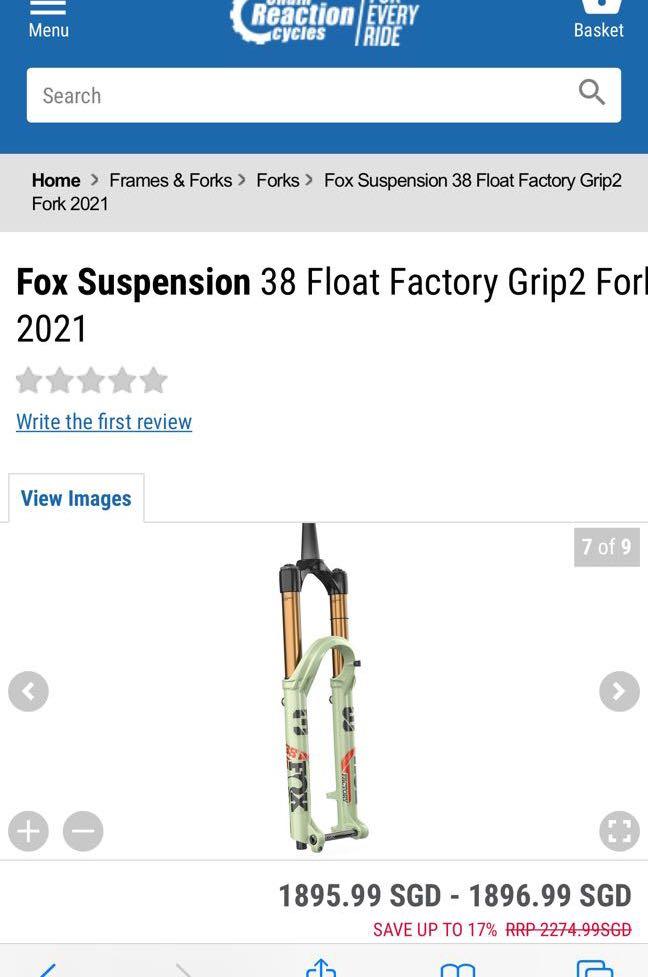 Fox Suspension 38 Float Factory Grip2 Fork 2021, Sports Equipment, Bicycles & Parts, Bicycles on ...