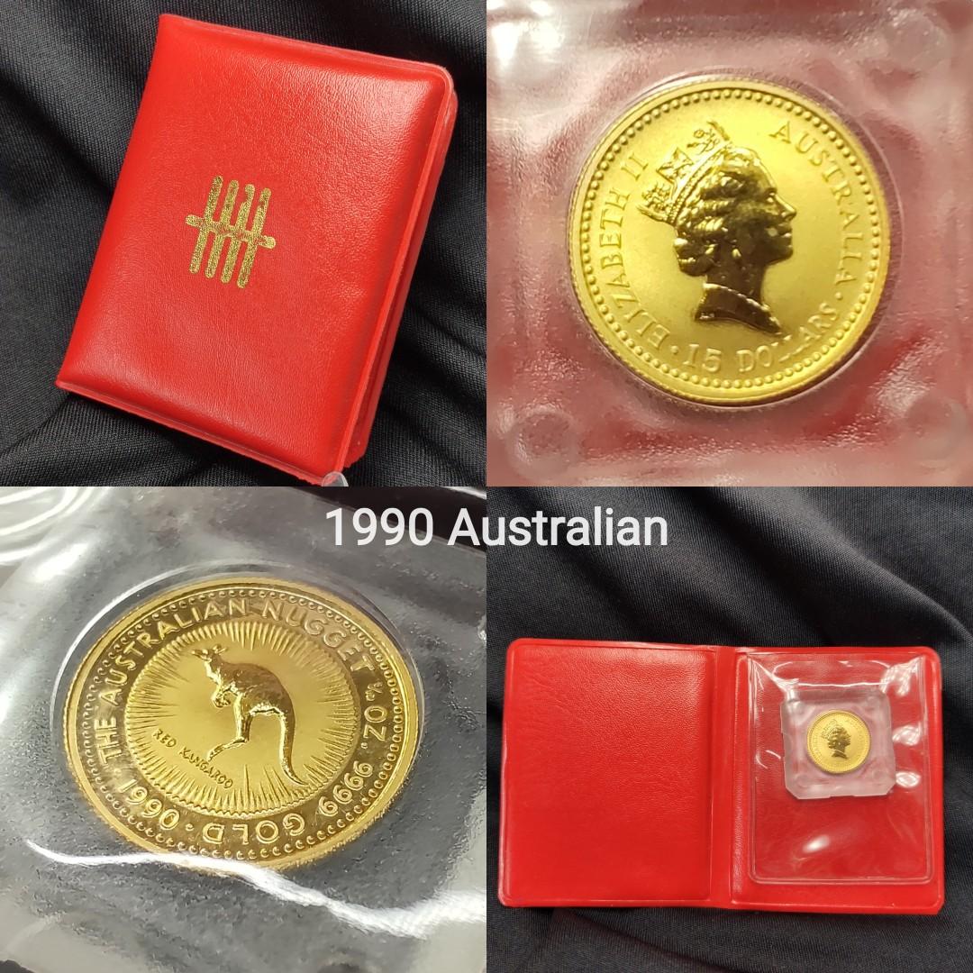 Gold & Silver, 1901 coin, Gold Maple coin, Gold Kangaroo Nugget Coin ...