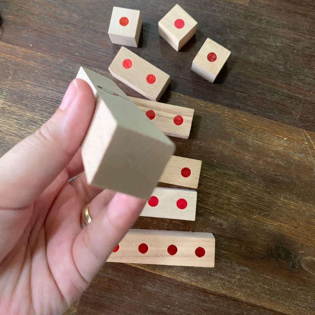 [Japan] wooden number blocks math montessori learning, Babies & Kids ...