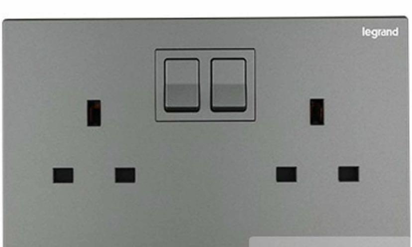 Legrand Galion dark silver, Furniture & Home Living, Lighting & Fans ...