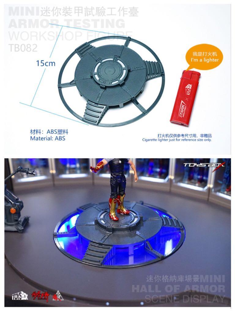 MARVEL AVENGERS IRON MAN 3 TOYSBOX HALL OF ARMOR DISPLAY CASE WITH ...