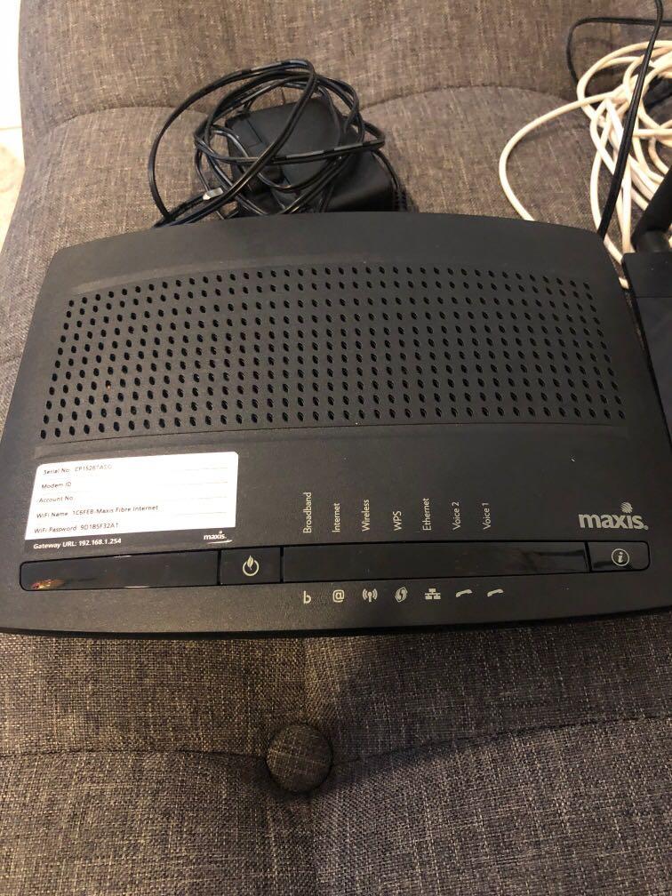 Maxis Fiber Internet Modem and Asus Router Set Asus RT-N12, Computers ...