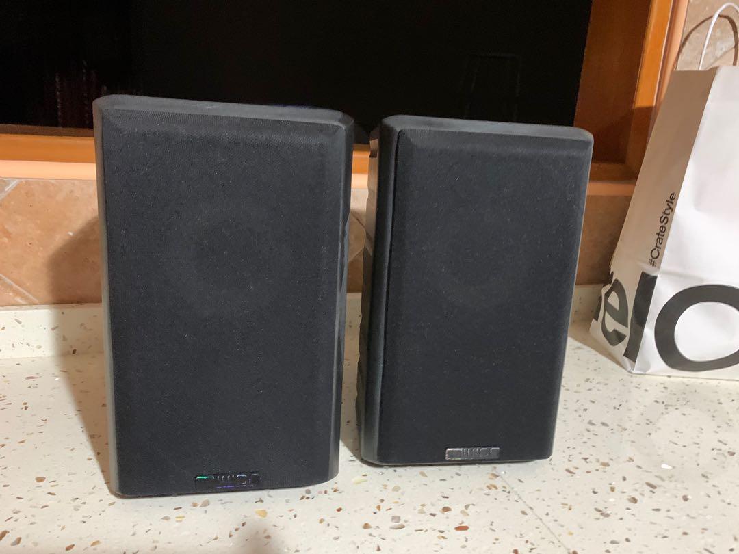 Mission bookshelf M70 surround speakers, Electronics, Audio on Carousell