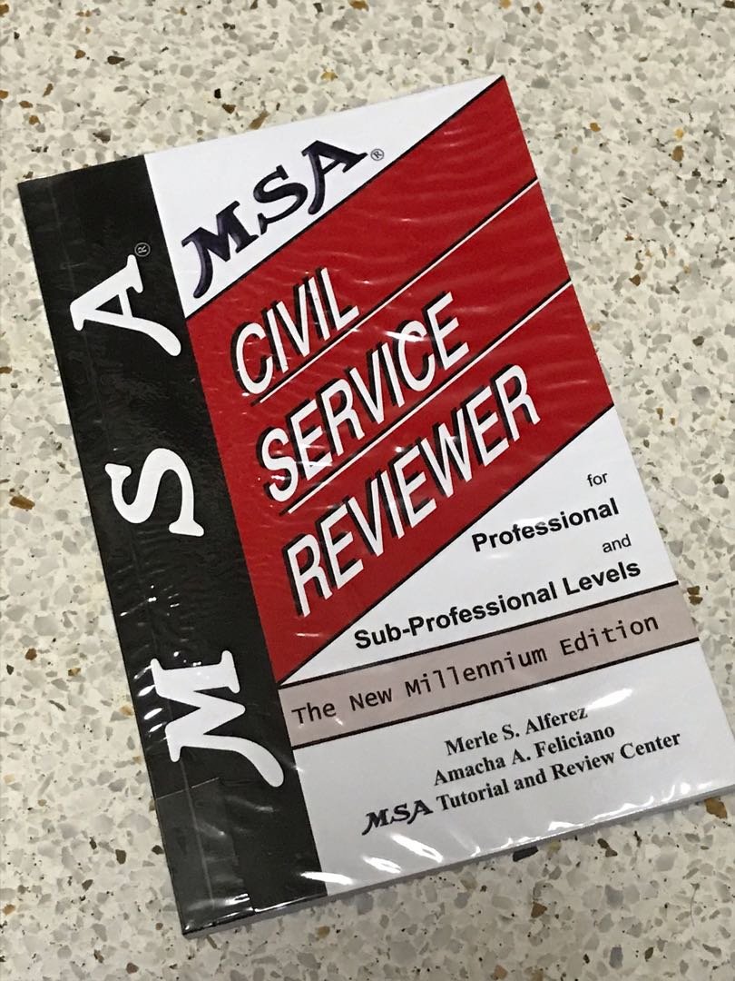 MSA Civil Service Reviewer, Hobbies & Toys, Books & Magazines ...