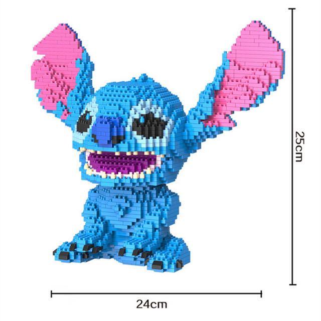 (NEW) 2276pcs 25cm Stitch Nanoblock / Magic Blocks No. 9027 DIY (Disney ...