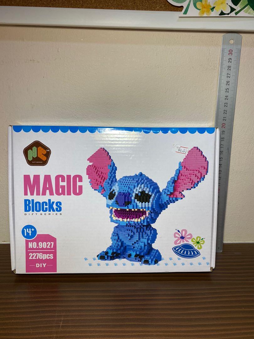 (NEW) 2276pcs 25cm Stitch Nanoblock / Magic Blocks No. 9027 DIY (Disney ...